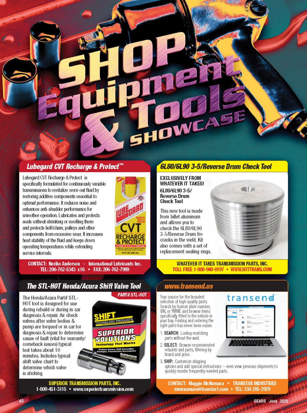 Gears Magazine - Shop Equipment & Tools Showcase