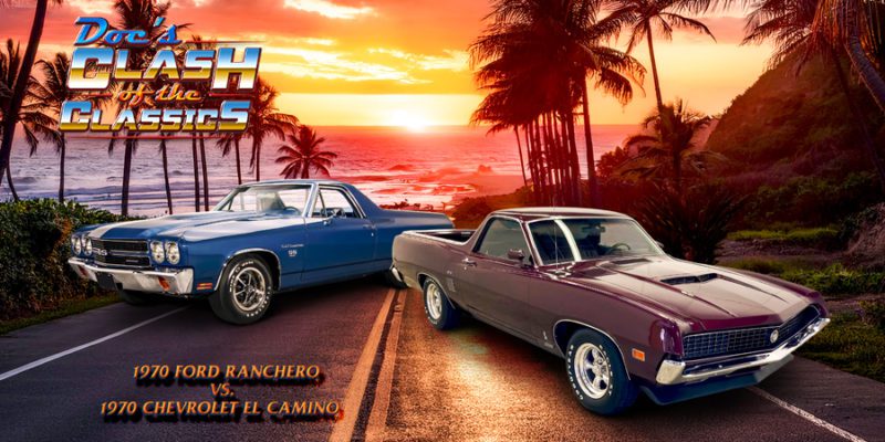 Gears Magazine - 1970 Ford Ranchero Vs. 1970 Chevrolet El Camino