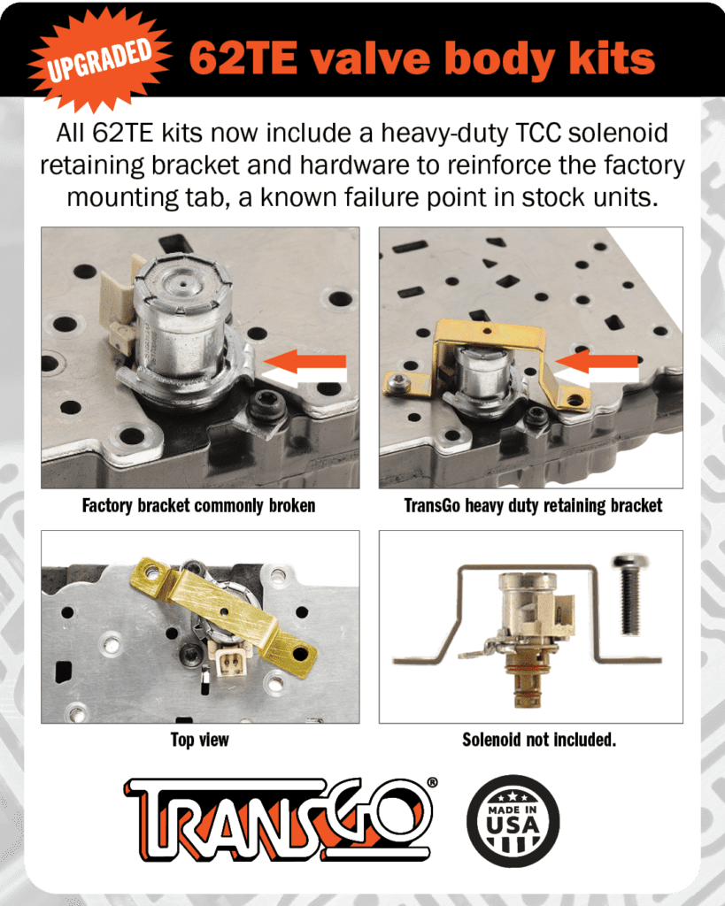 Gears Magazine - TransGo Updated 62TE Valve Body Kits with Heavy Duty ...